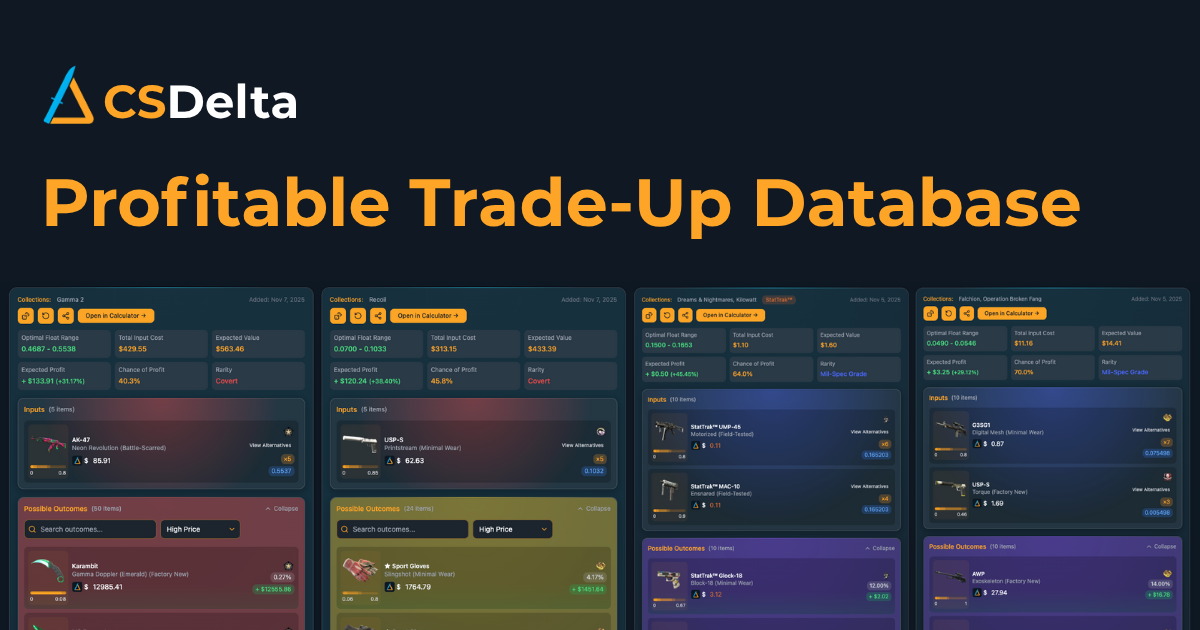 CS2 Trade-Up Database | CSDelta
